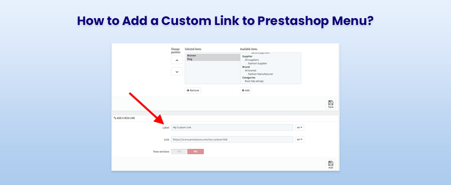 How To Add A Custom Link To Prestashop Menu Alakmalak Technologies Blog Mastering The