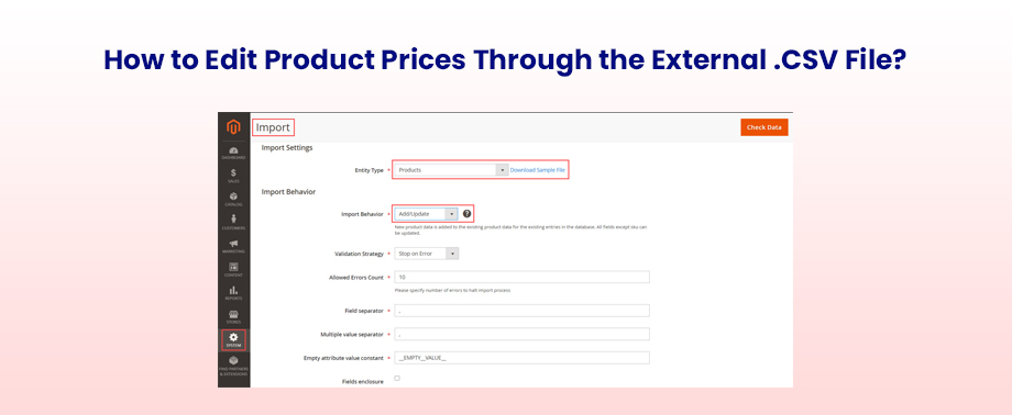How to Edit Product Prices Through the External .CSV File? - Alakmalak ...