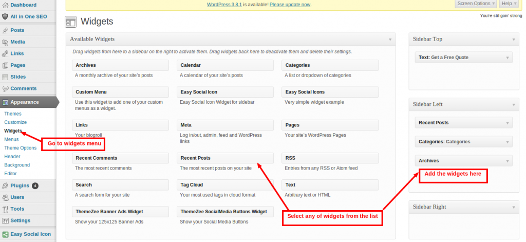 How to Add Widgets To WordPress Website? - Alakmalak Technologies Blog ...